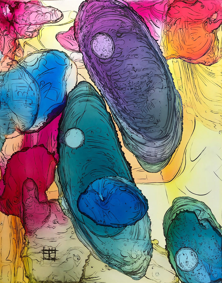 abstract ink-Cell Mutation series number 2 – Wwwarronjmcguireart